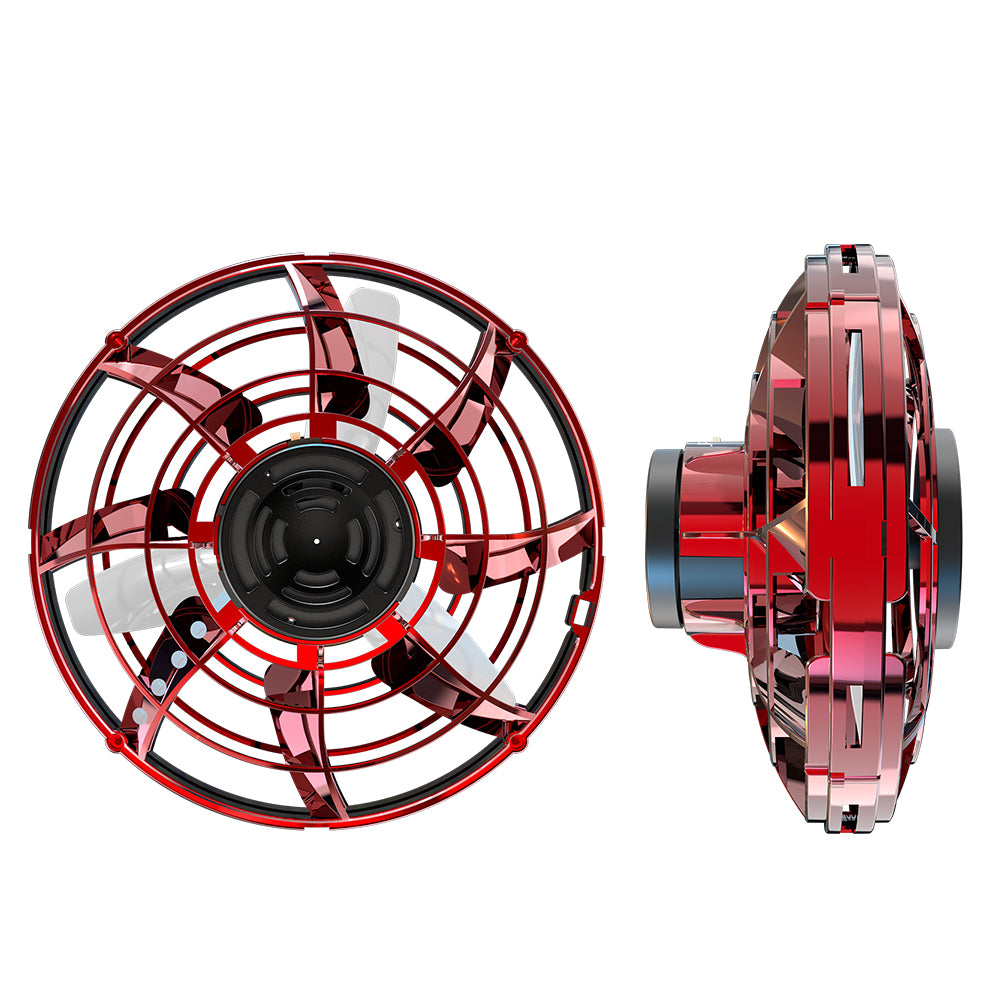 Spinner Zburator RoveZone®, cu LED-uri, tip OZN/Drona, incarcare cu US ...